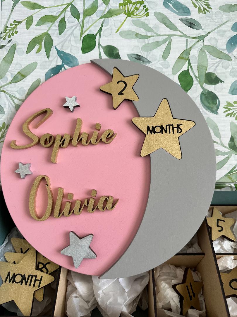 Baby Milestone - choose your colors – CindyAnn's Laser Works